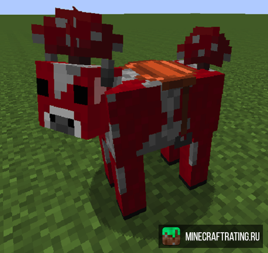 Скачать мод Rideable Cows для Майнкрафт [1.7.10]
