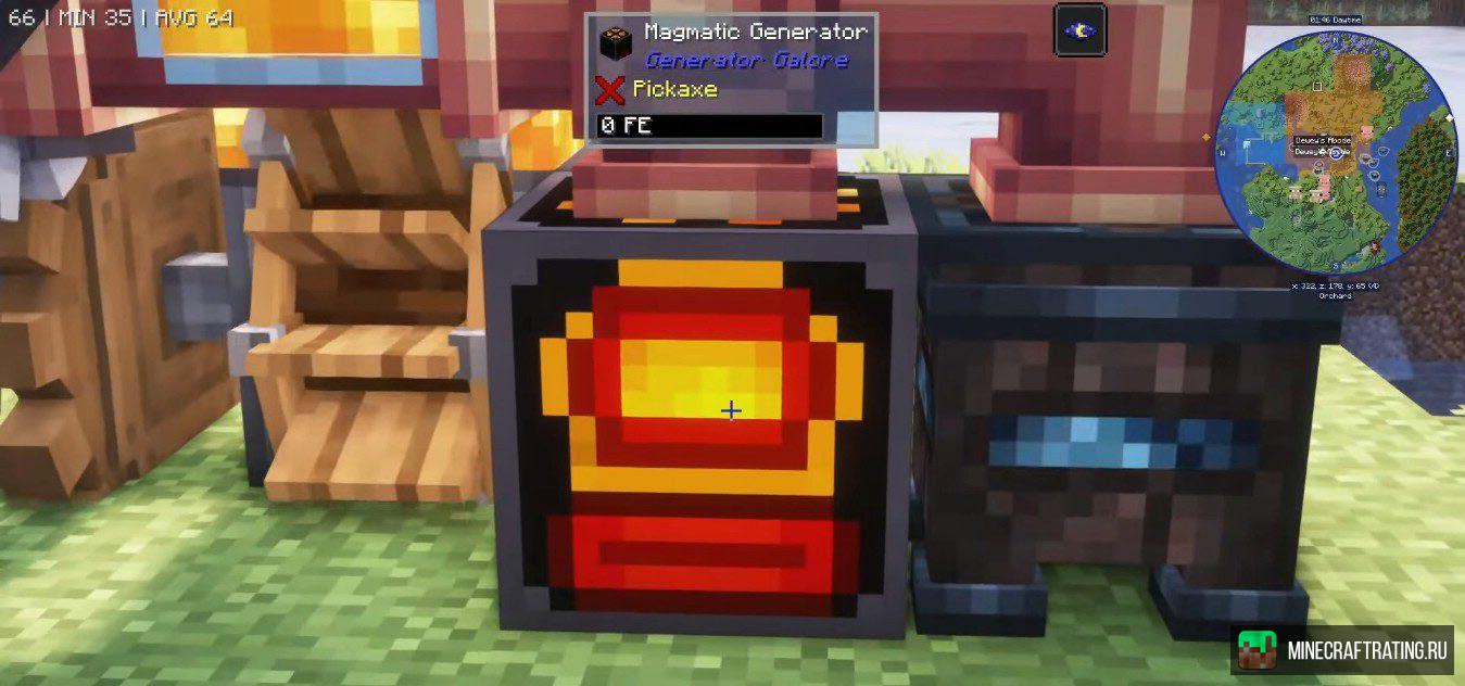 Скачать мод Generator Galore для Майнкрафт
