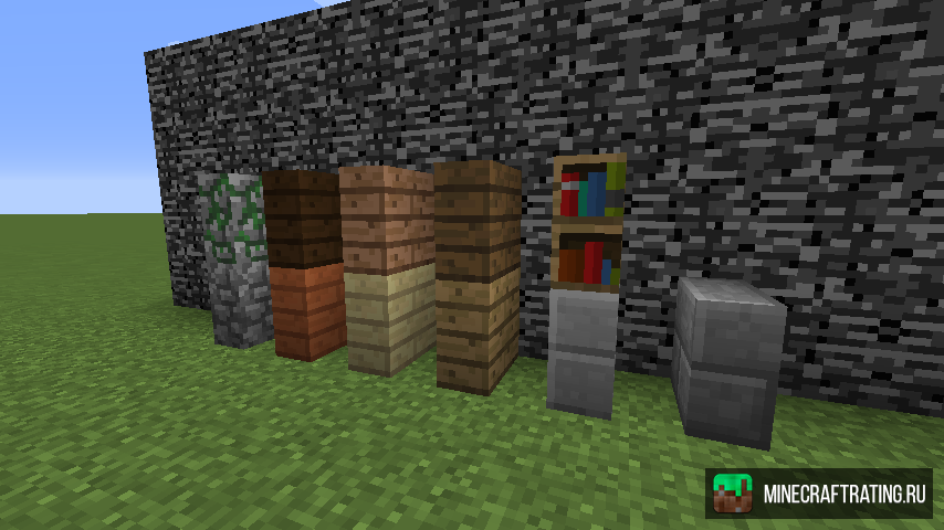 Скачать мод Side Slabs для Майнкрафт [1.12.2] [1.10.2]